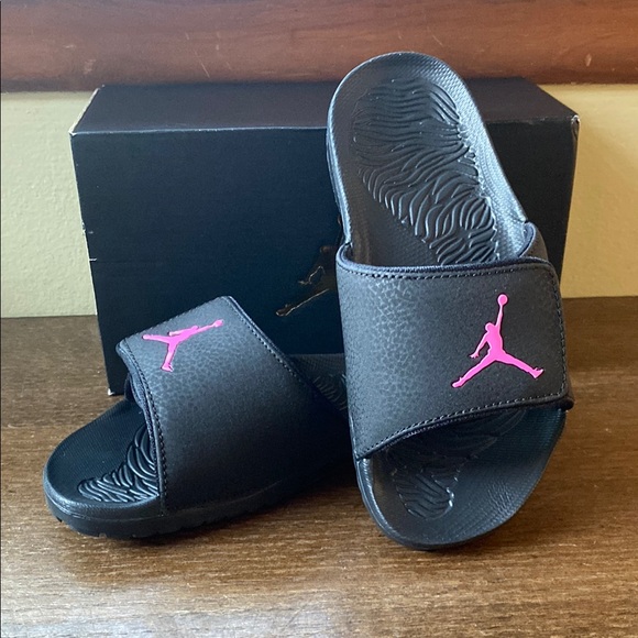 Jordan | Shoes | Nib Jordan Hydro 6 Gp Slides 2y Black Hyper Pink ...